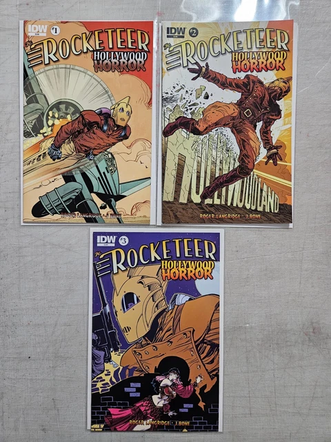 ROCKETEER HOLLYWOOD HORROR #1 #2 #3 2013 IDW Comics Lot Set $12.00 ...