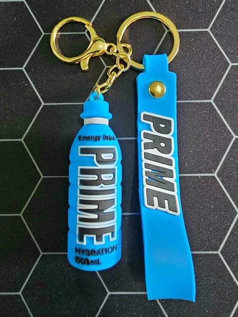 PRIME HYDRATION BLUE (Blue Raspberry) Energy Drink Keychain Keyring ...