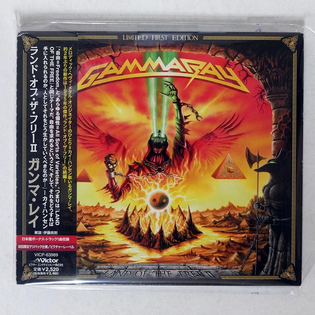 GAMMA RAY LAND Of The Free Ii Magnum Vicp63989 Japan Obi Digipack 1Cd ...