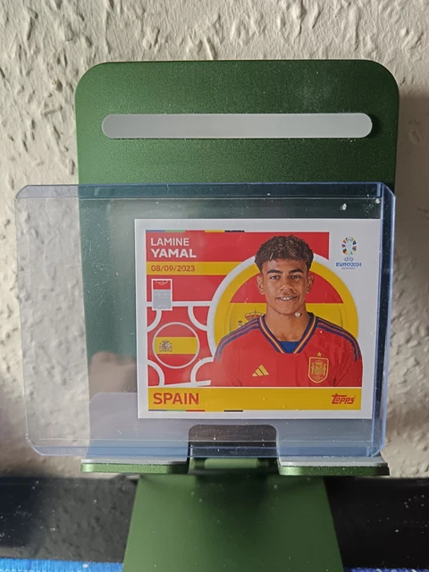 TOPPS UEFA EURO 2024 Sticker Lamine Yamal Spain No. ESP 19 Rookie Rare ...