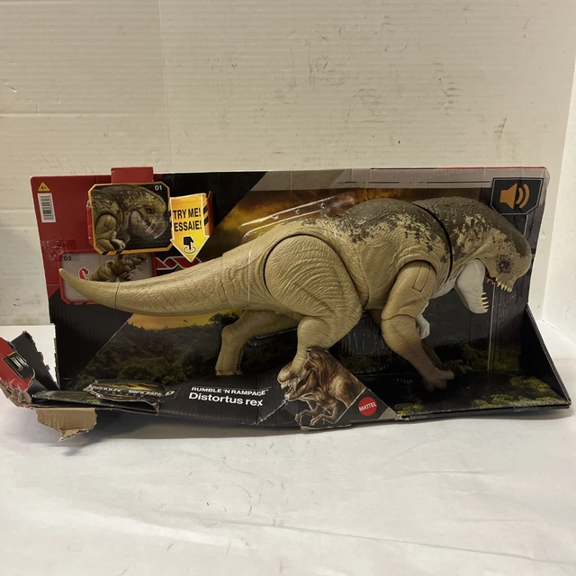 JURASSIC WORLD REBIRTH Distortus Rex Action Figure, 22 Inch Rumble N ...