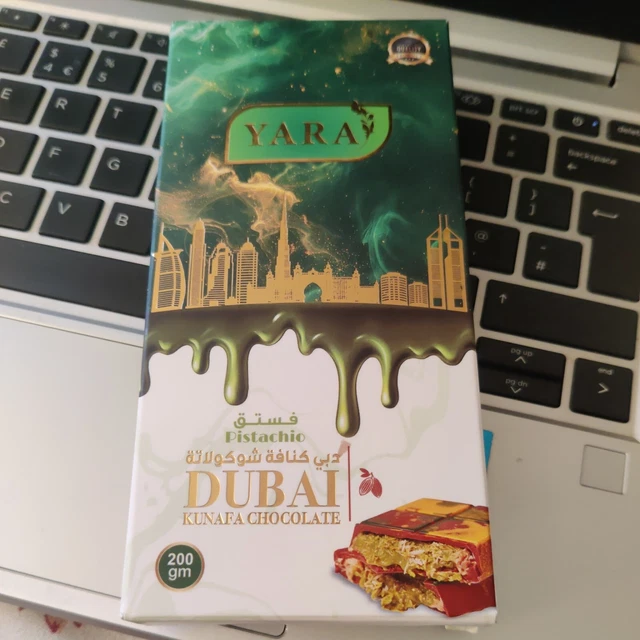 DUBAI CHOCOLATE PISTACHIO Kunafa Bar Viral by Yara 200 grams £8.99 ...