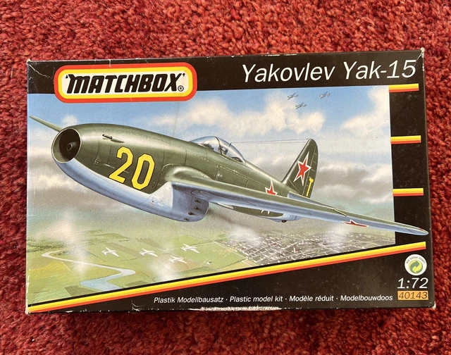 MATCHBOX 1/72, LOT De 5 Maquettes, Boîte D’allumette, Yakovlev Yak-15 ...