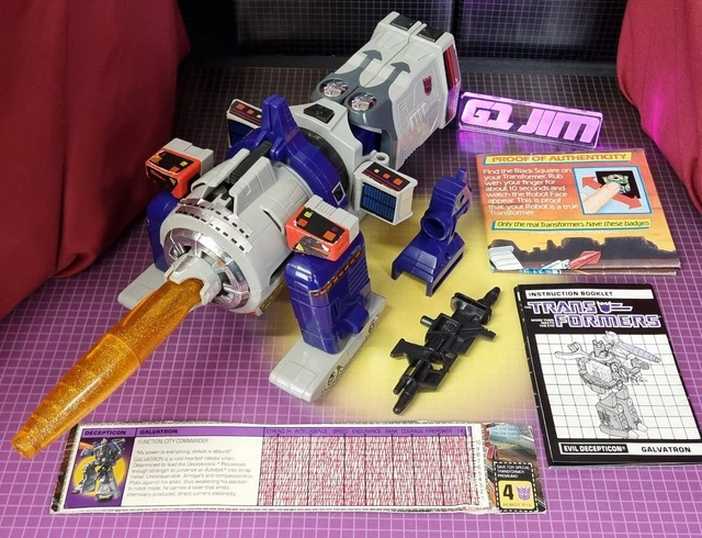VINTAGE HASBRO TRANSFORMERS G1 Decepticon Galvatron Complete w/Insts ...