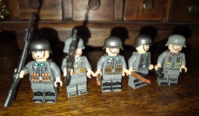 30X WORLD WAR 2 WW2 Lego German Soldiers Custom Mini figures Squad w ...