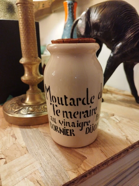 POT DE MOUTARDE Vintage, Moutarde Du Téméraire En Céramique, Bornier ...