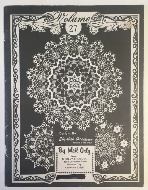 VINTAGE CROCHET PATTERN Booklet - Elizabeth Hiddleson Volume 27 $12.95 ...