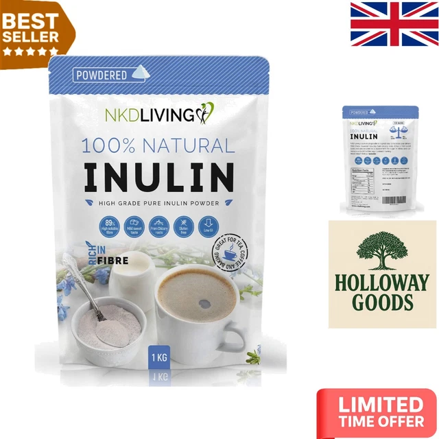2KG CHICORY Root Inulin Powder - Supports Digestive Health, Gluten-Free ...