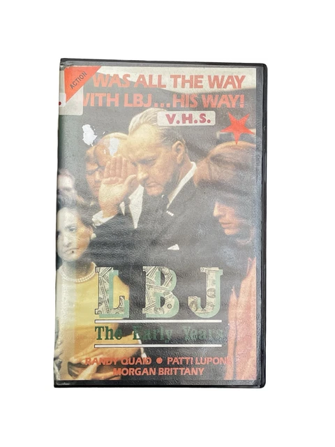 LBJ THE EARLY Years 1980s RARE VHS Video Cassette Tape Dennis Quaid ...