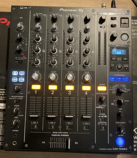 PIONEER DJM 750 MK2 Professional DJ Mixer /Rekordbox /4 Kanal Mischpult ...