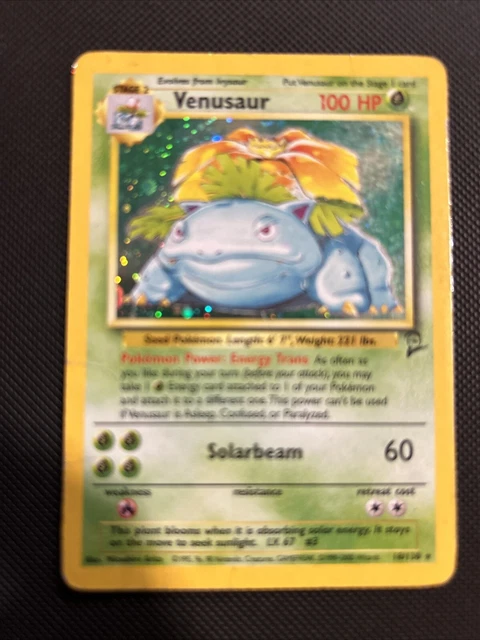 POKÉMON TCG VENUSAUR Set Base 2 18/130 Holo Unlimited Holo Raro EUR 27 ...