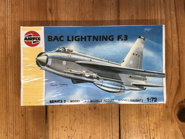 CELLOPHANE SEALED VINTAGE Airfix 1/72 BAC Lightning F3 Aircraft Model ...