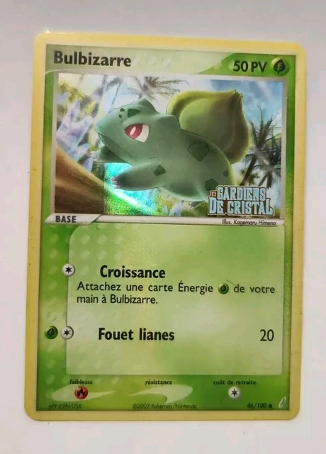 CARTE POKÉMON BULBIZARRE Reverse 46/100 Bloc Ex Gardiens De Cristal - Stamped FR EUR 50,00 ...