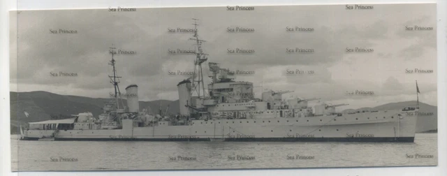 ROYAL NAVY PHOTO HMS Dido cruiser 7/47 dido cl clyde cammell laird ...