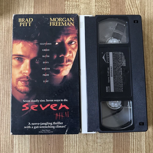 SEVEN SE7EN (VHS, 1996) Morgan Freeman, Brad Pitt $10.99 - PicClick CA
