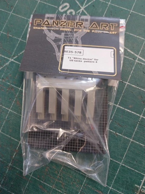 PANZERART 1/35 SCALE WW2 US Sherman tank Rhino device resin upgrade set ...