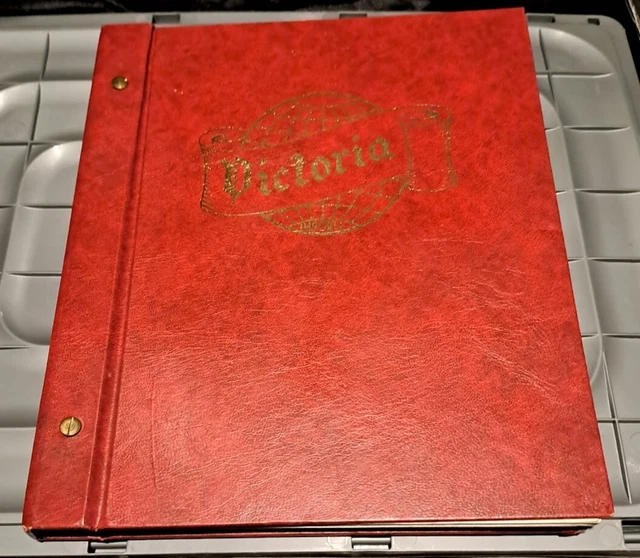 VICTORIA 2 PIN Screw Stamp Album Binder with Pages & Mounts £12.00 ...