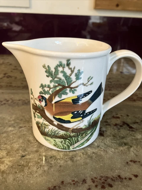 VINTAGE PORTMEIRION MILK Jug, Birds Of Britain 4” Tall 3” Round Good ...