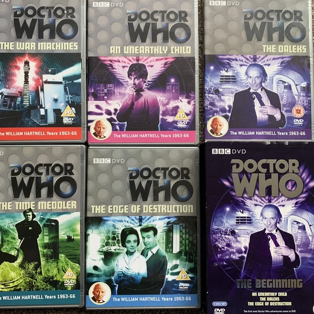 DR WHO DVD x 5 DVDs BBC TV Original William Hartnell Collection Doctor ...