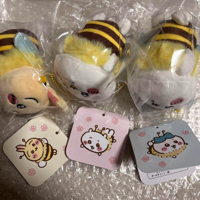 CHIIKAWA HACHIWARE USAGI Bee Mascot Plush Doll Set of 3 Chiikawa Japan ...