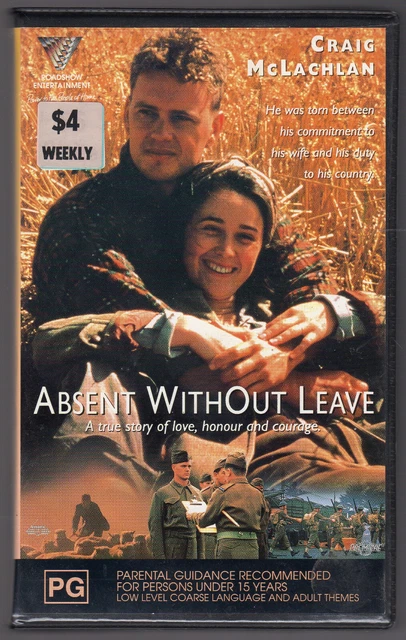 ROADSHOW (PREMIER) -ABSENT Without Leave-VHS Very RARE Clamshell NZ OOP ...