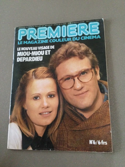 PREMIERE NUMÉRO 6 Milou Milou Depardieu avec poster EUR 5,00 - PicClick FR