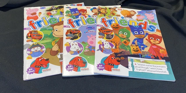 FUN TO LEARN Friends Curious George, PJ Mask, & Peppa Pig Workbook Lot ...