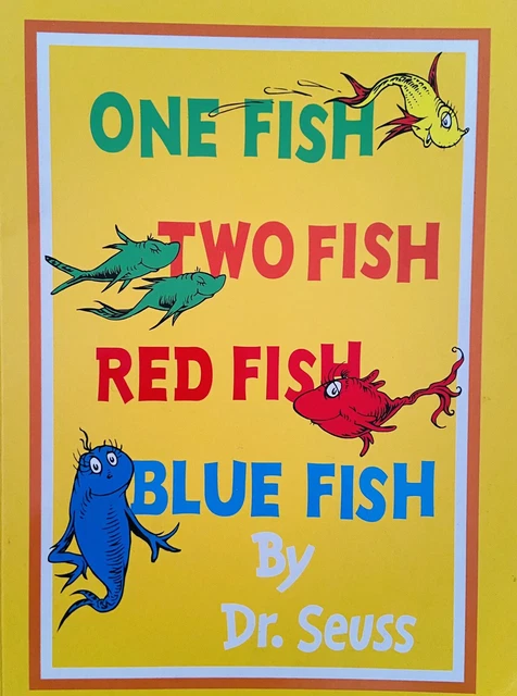 DR. SEUSS ONE Fish, Two Fish, Red Fish, Blue Fish Paperback VGC £3.40 ...