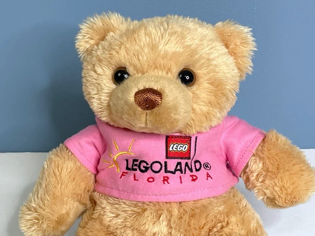 VERY RARE AURORA Legoland Florida Lego Teddy Bear 9" Plush Stuffed ...