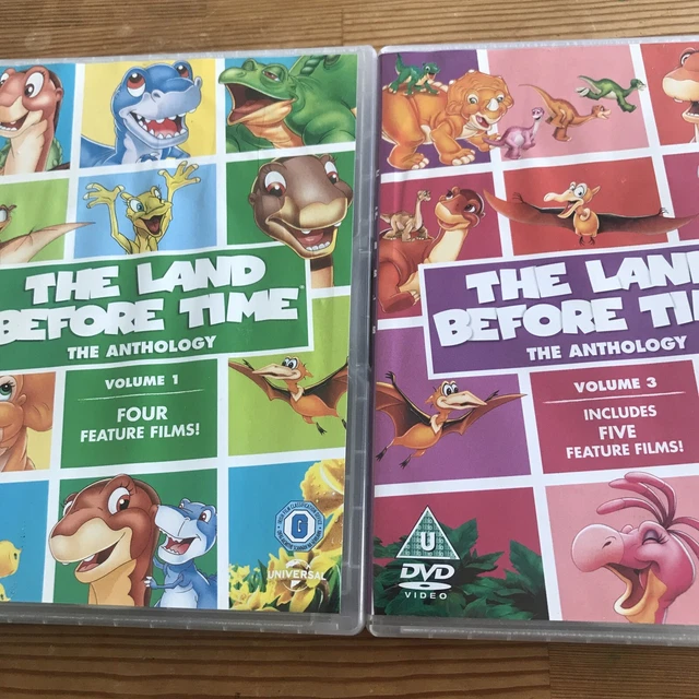THE LAND BEFORE Time The Anthology Volume 1 & 3 DVD Nine Feature Films ...