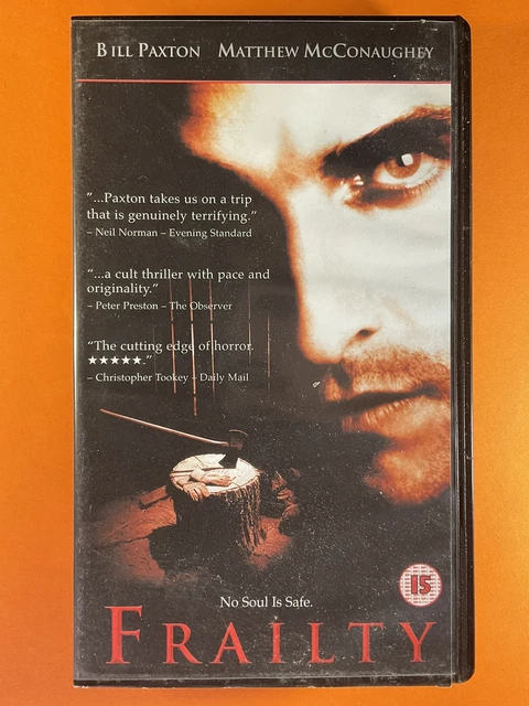 FRAILTY, VHS VIDEO 2001 Bill Paxton, Matthew McConaughey, Powers Boothe ...