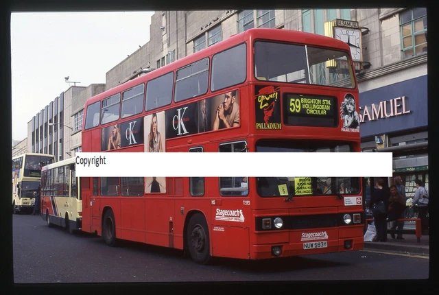 LONDON TRANSPORT BUS Colour Photograph Titan NUW593Y Stagecoach ...