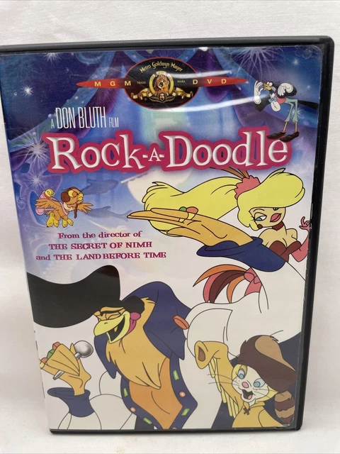 ROCK-A-DOODLE (DVD, 2005) Glen Campbell, Don Bluth, Animated 1990 $10. ...