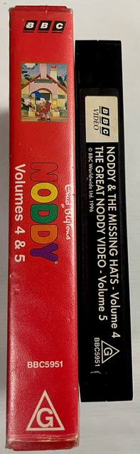 NODDY THE GREAT Noddy Video VHS Cassette Tape PAL Red Small Box G 1992 ...