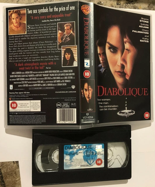 Diabolique {vhs Pal Video} Sharon Stone Original Big Box Rare