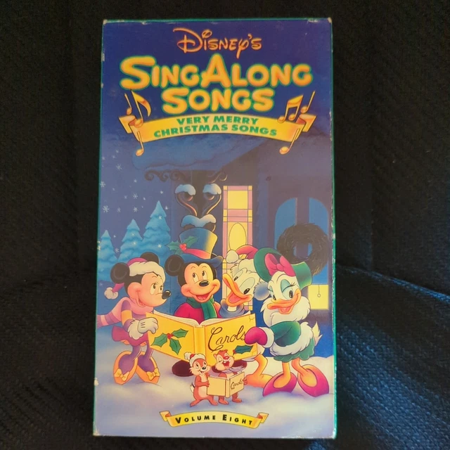 VHS DISNEYS SING Along Songs - Very Merry Christmas Songs (VHS, 1988 ...
