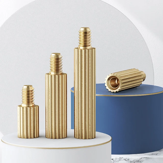 MALE-FEMALE M2 SPACER Thread Pillar Brass PCB Studs Standoff Round ...