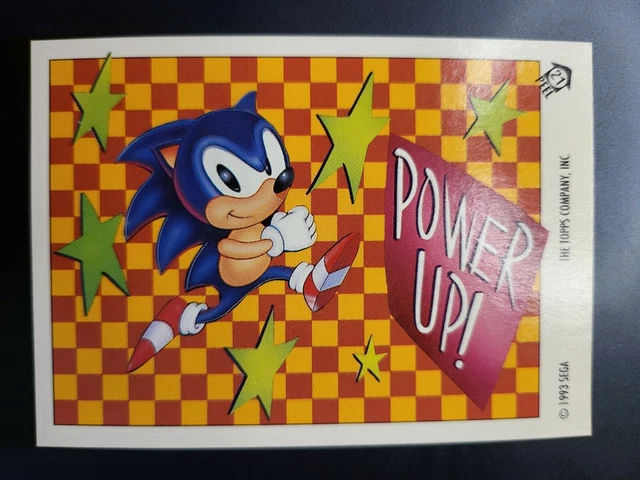1993 TOPPS SONIC the Hedgehog Tails Robotnik Sega Power Genesis carte ...