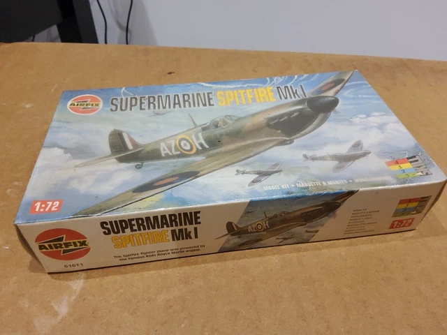 AIRFIX SUPERMARINE SPITFIRE MkI Humbrol ReBox 1/72 Scale Model Kit Sealed #01071 £8.52 - PicClick UK