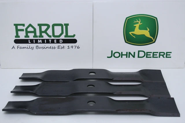 GENUINE JOHN DEERE X320 Ride On Mower Mulch Blade Set M127673 48 " Deck ...