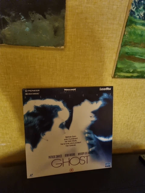 VINTAGE LASERDISC MOVIE PAL GHOST 1990 Patrick Swayze Demi Moore Rare £ ...