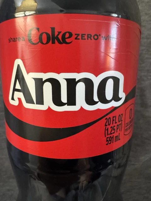 SHARE A COKE with Anna 2025 Personalized Gift Coca~Cola Bottle 20oz ...