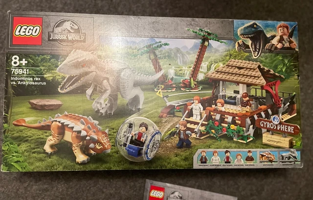 LEGO 75941 INDOMINUS rex vs ankylosaurus completo di scatola e ...