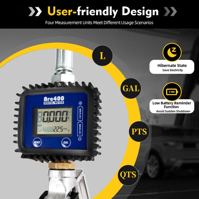 DIGITAL OIL GUN With Flow Meter Quantitative Oil Dispensing Gun For Gas ...