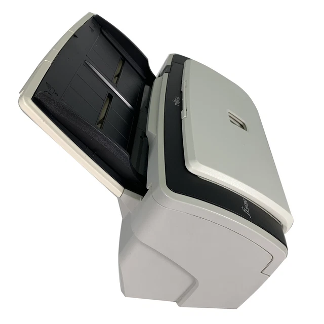 GOOD 🔥 GENUINE Fujitsu FI-6130Z Duplex Document Scanner w/Adapter & USB ...