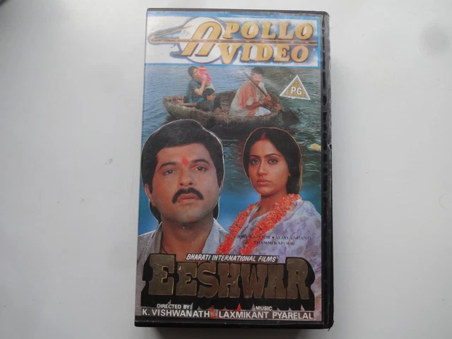 EESHWAR ~ BOLLYWOOD VHS video tape ~ anil kapoor, vijayashanti, saeed ...