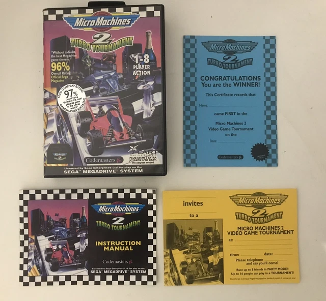 MICRO MACHINES 2 Turbo Tournament Sega Mega Drive Tournament Invite ...