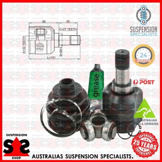 FRONT AXLE JOINT Kit, Drive Shaft Suit MITSUBISHI Lancer Viii Sportback (Cx_A) EUR 108,61 ...