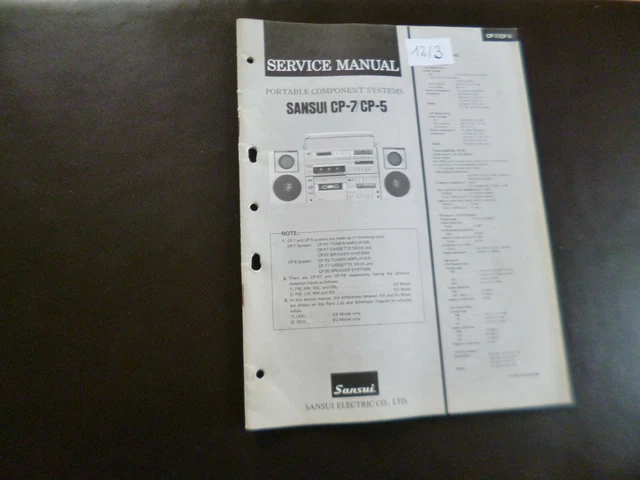 ORIGINAL SERVICE MANUAL Schaltplan Sansui D-M900WR EUR 11,90 - PicClick DE