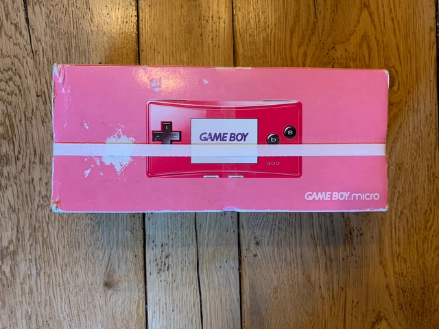 NINTENDO GAME BOY MICRO ROSE Game Console System NEUVE NEW SEALED PAL ...